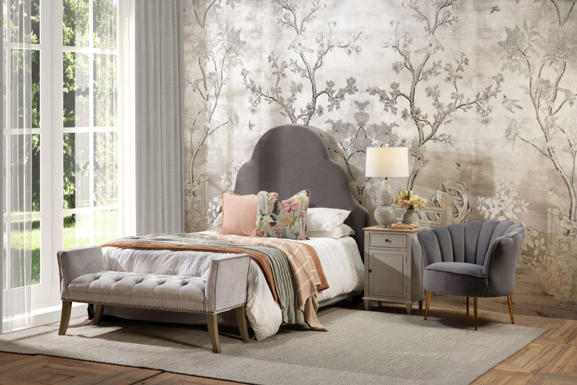 Chateau Henri Bedside table | Grey | Block & Chisel