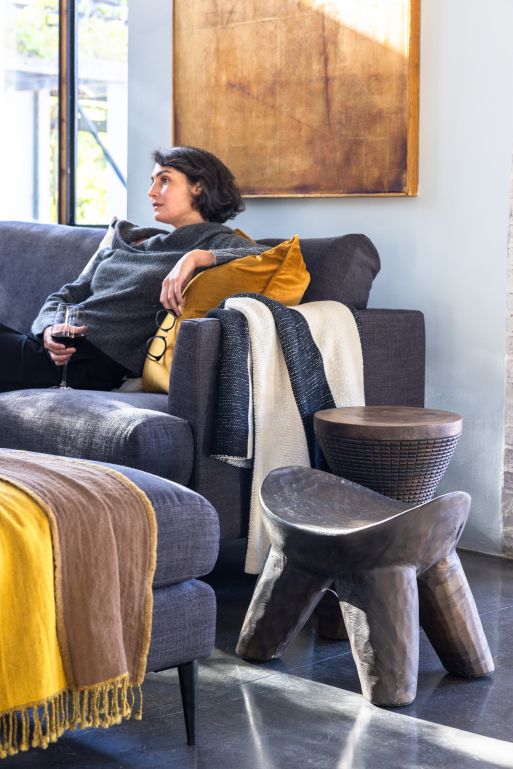 Organic Suar wooden stool | Block & Chisel