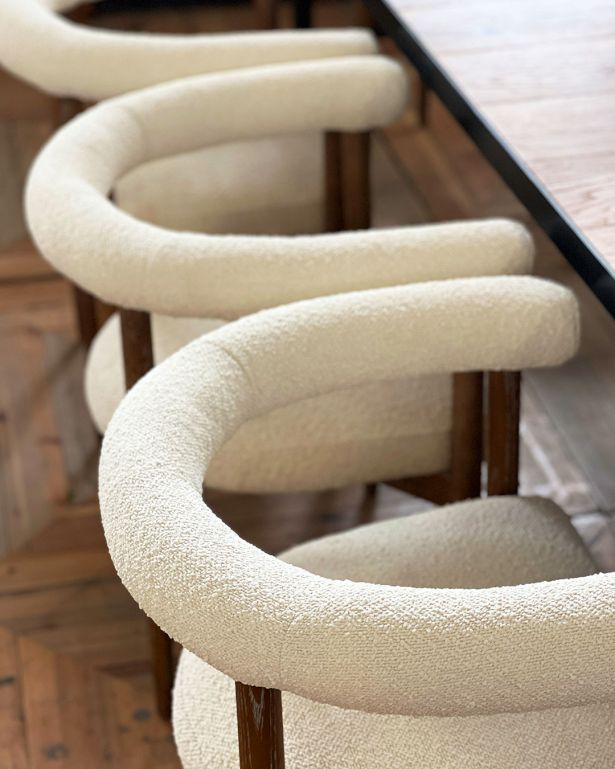 Sabrina Boucle Dining Chair | Block & Chisel