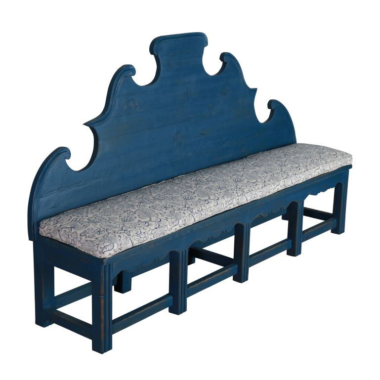 Vivienne Bench | Blue | Block & Chisel