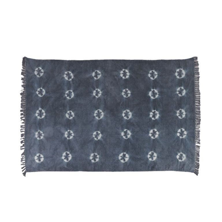 Naksha Rug | Tie-dye Flowers | Block & Chisel