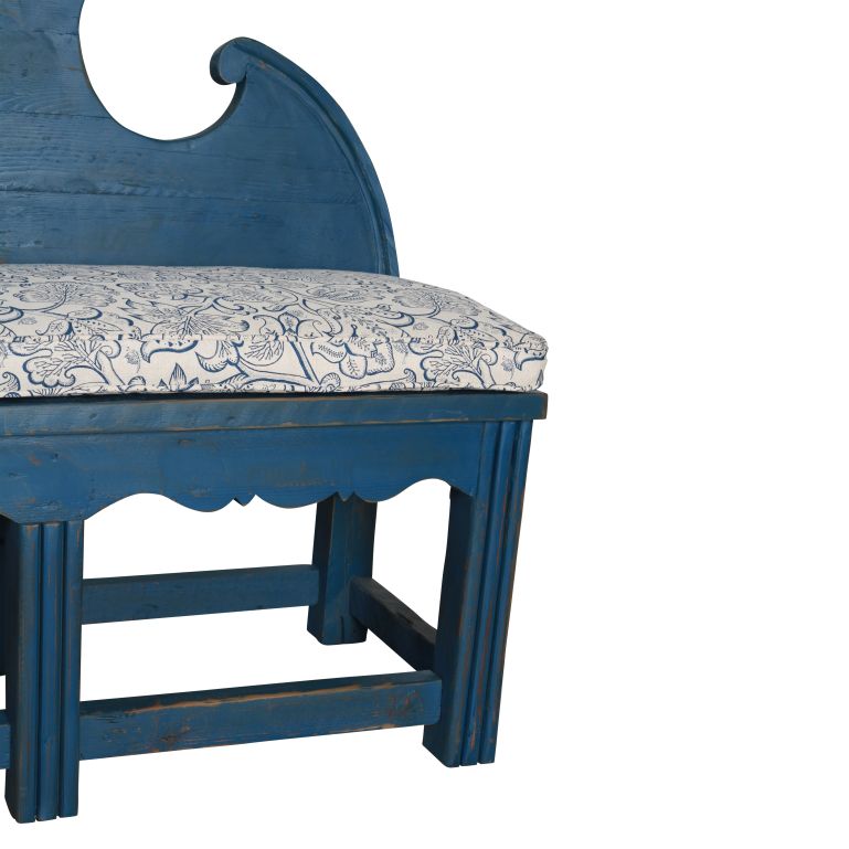 Vivienne Bench | Blue | Block & Chisel