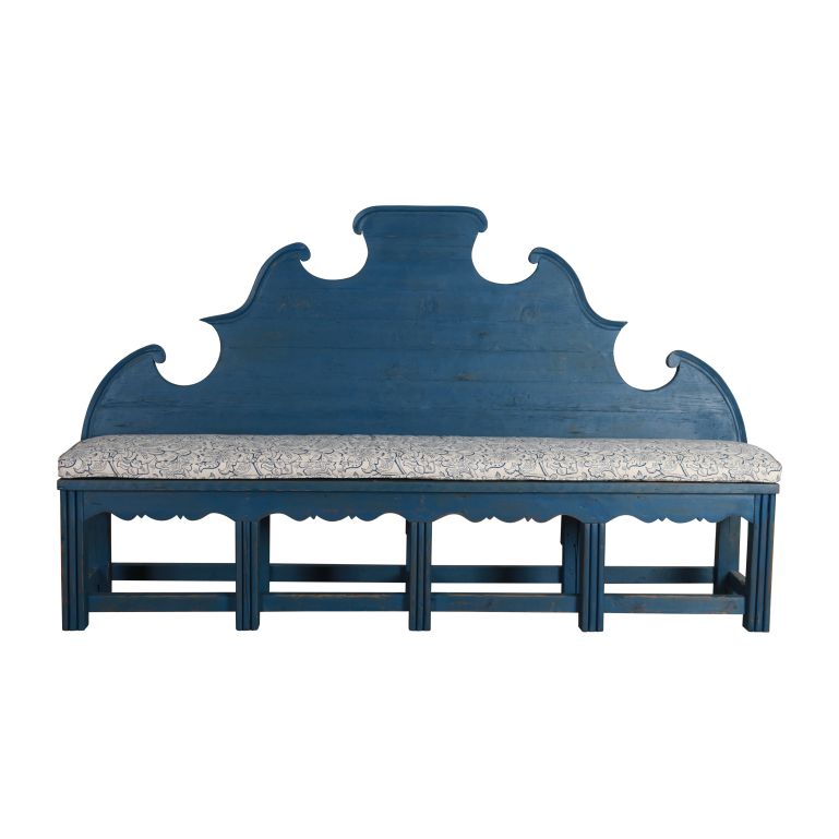 Vivienne Bench | Blue | Block & Chisel