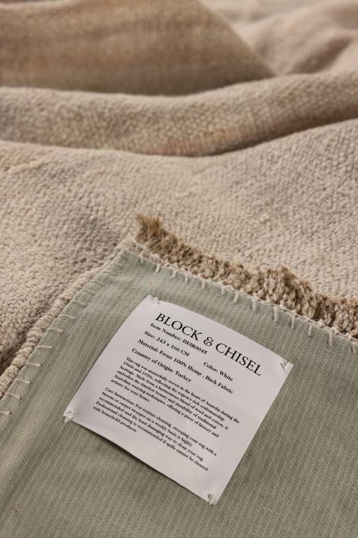 Ecru Baha Turkish Rug (2.43m x 1.66m) | Block & Chisel