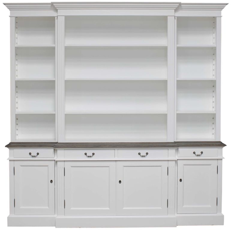 Hampshire Library Bookcase With Drawers | Block & Chisel