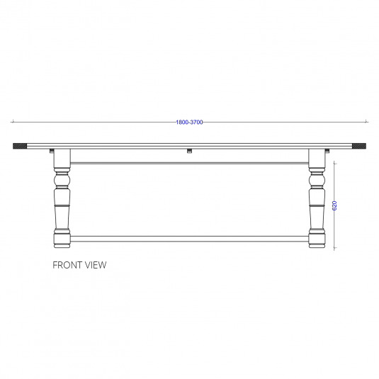 Refectory Dining Table Block And Chisel