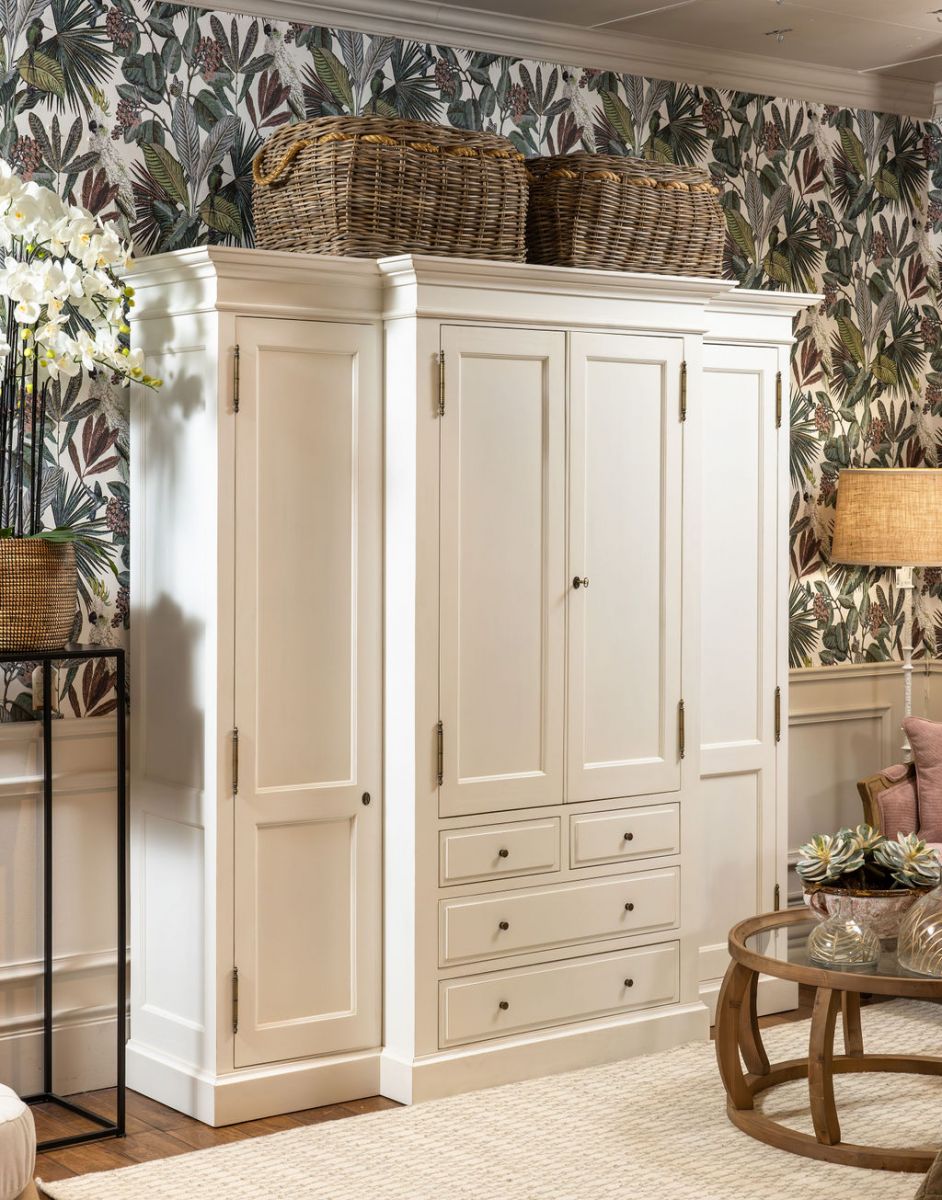 White country style wardrobe store
